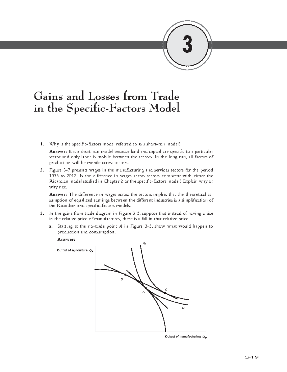 Feenstra intlecon 3e sm ch03 econ trade - Gains and Losses from Trade ...