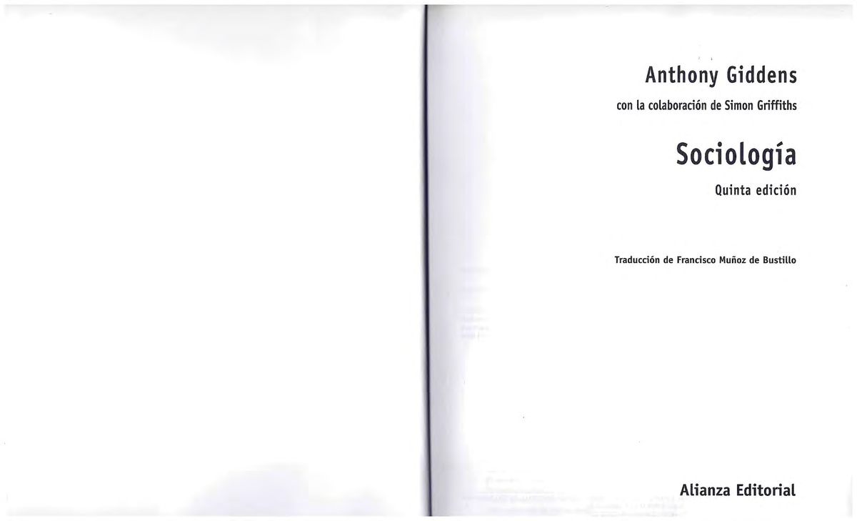 Qué es la Sociología - Giddens - Anthony Giddens con la colaboración de Simon Griffiths ...