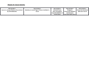 Genetics Chapter 18 Study Summary Table - Chapter 18: Gene Mutations ...