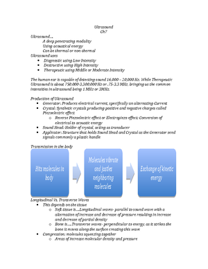 Thermal Modalities Cryo-Thermo Therapy notes MOD - Thermal Modalities ...
