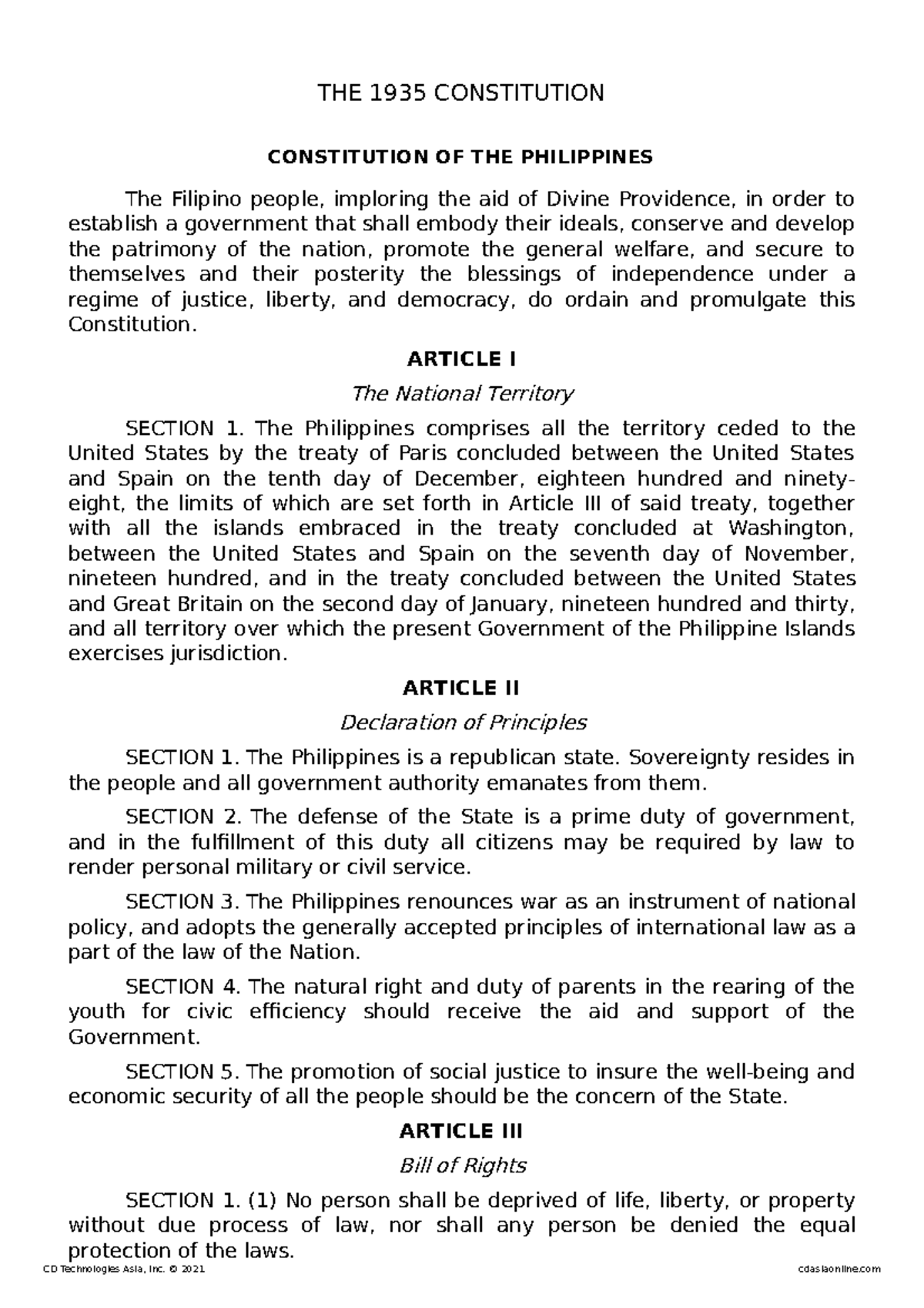 89246-The 1935 Constitution Original 20210723-11-1dsgrnt - THE 1935 ...