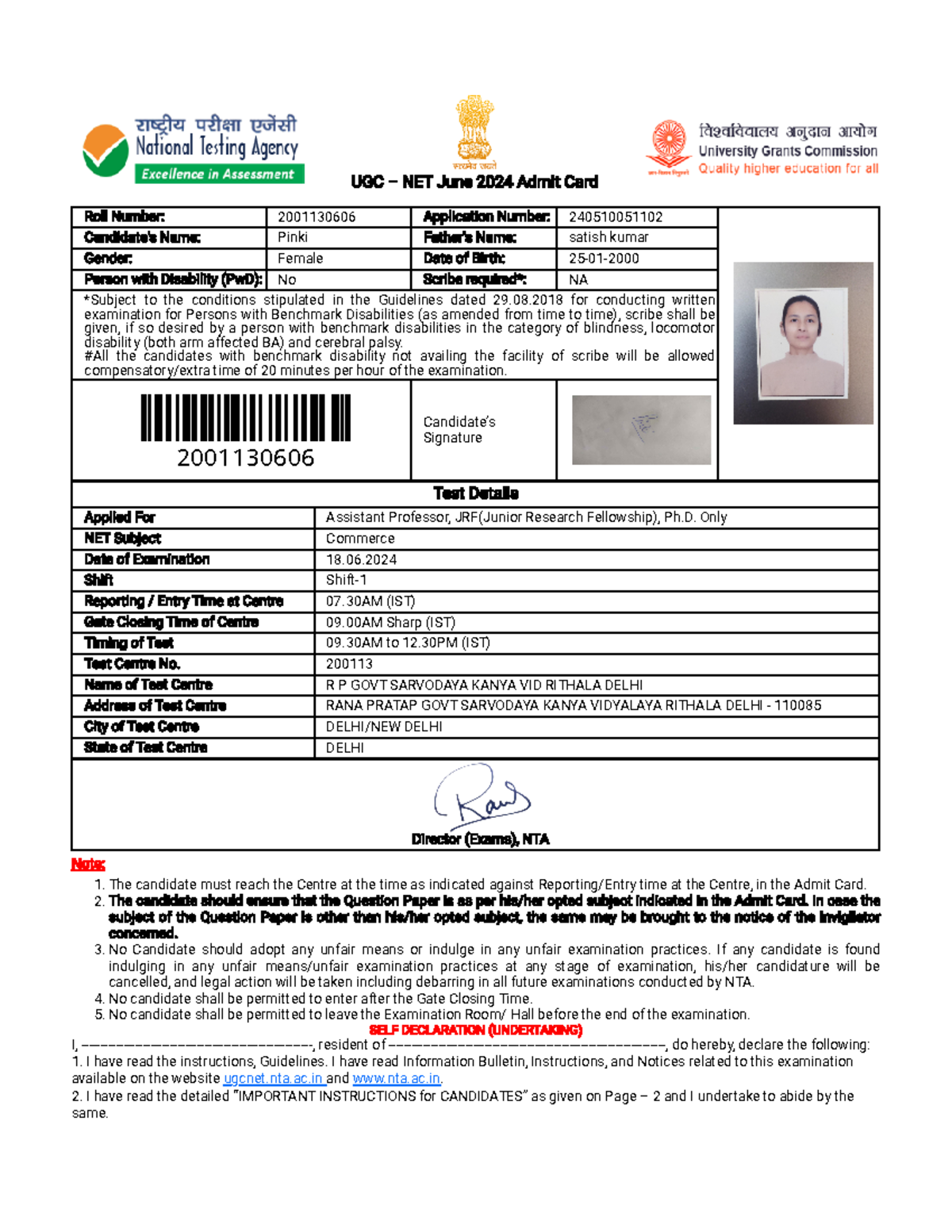 University Grants Commission (UGC)-NET India - UGC – NET June 2024 ...