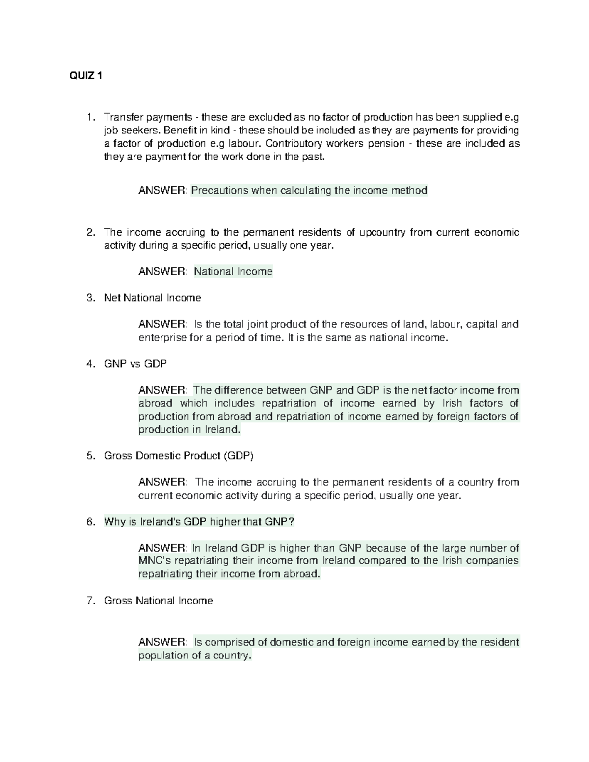 ECON 225 Q1 AND Q2 - Grade: 1.5 - Bachelor of Science in Accountancy ...