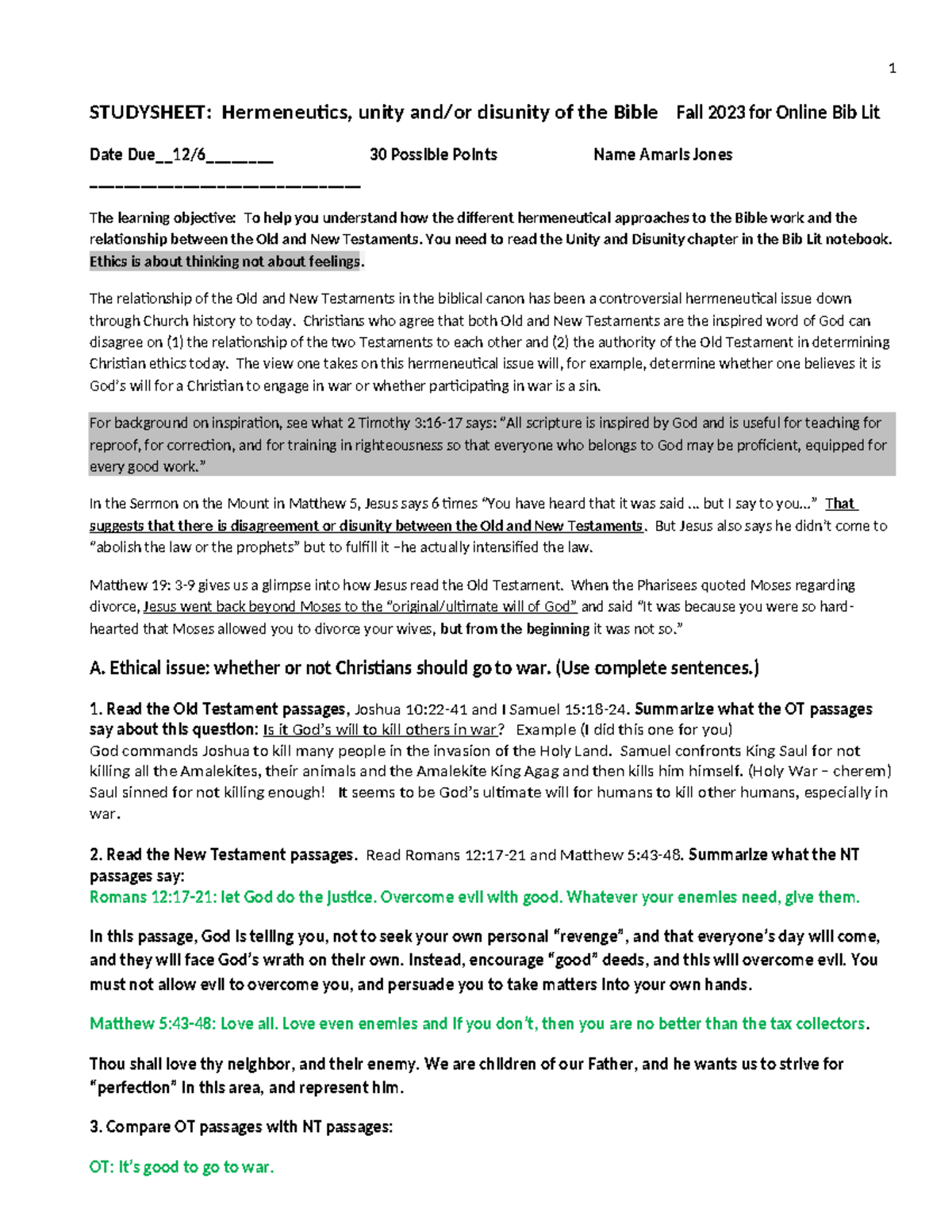 Unity Disunity WS Online 2023 - STUDYSHEET: Hermeneutics, unity and/or ...
