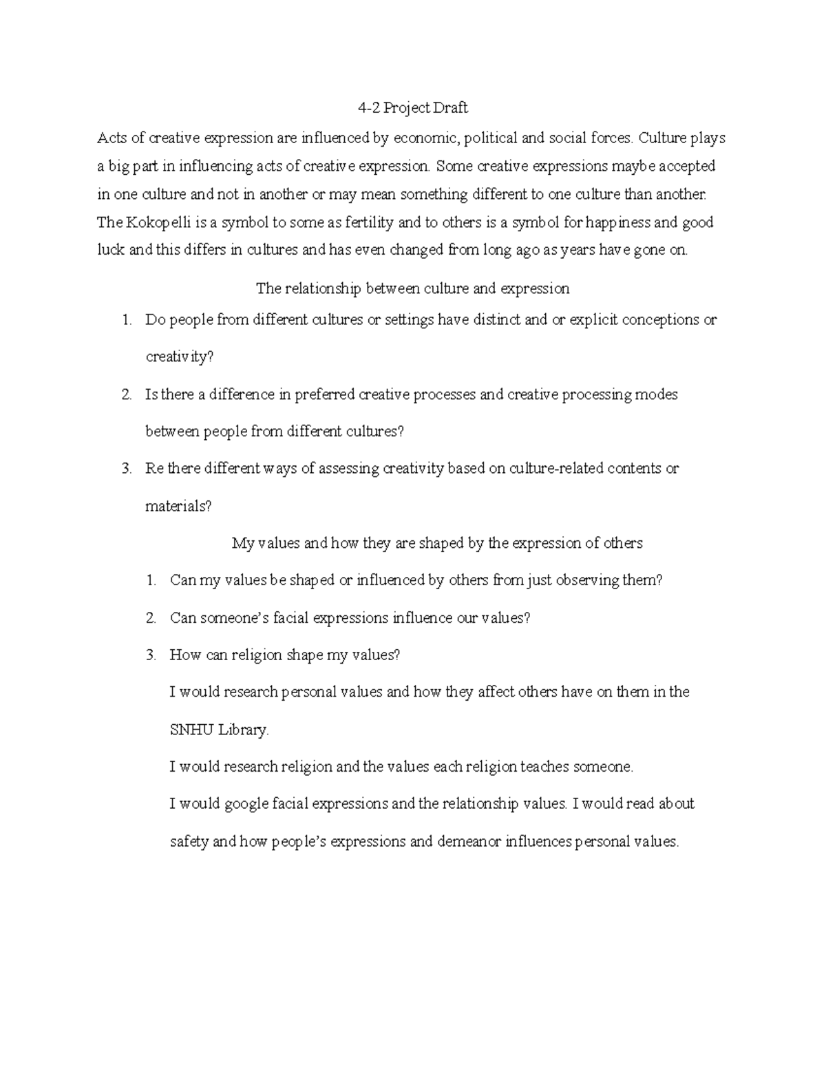 4-2 project draft - assignment submit - 4-2 Project Draft Acts of ...