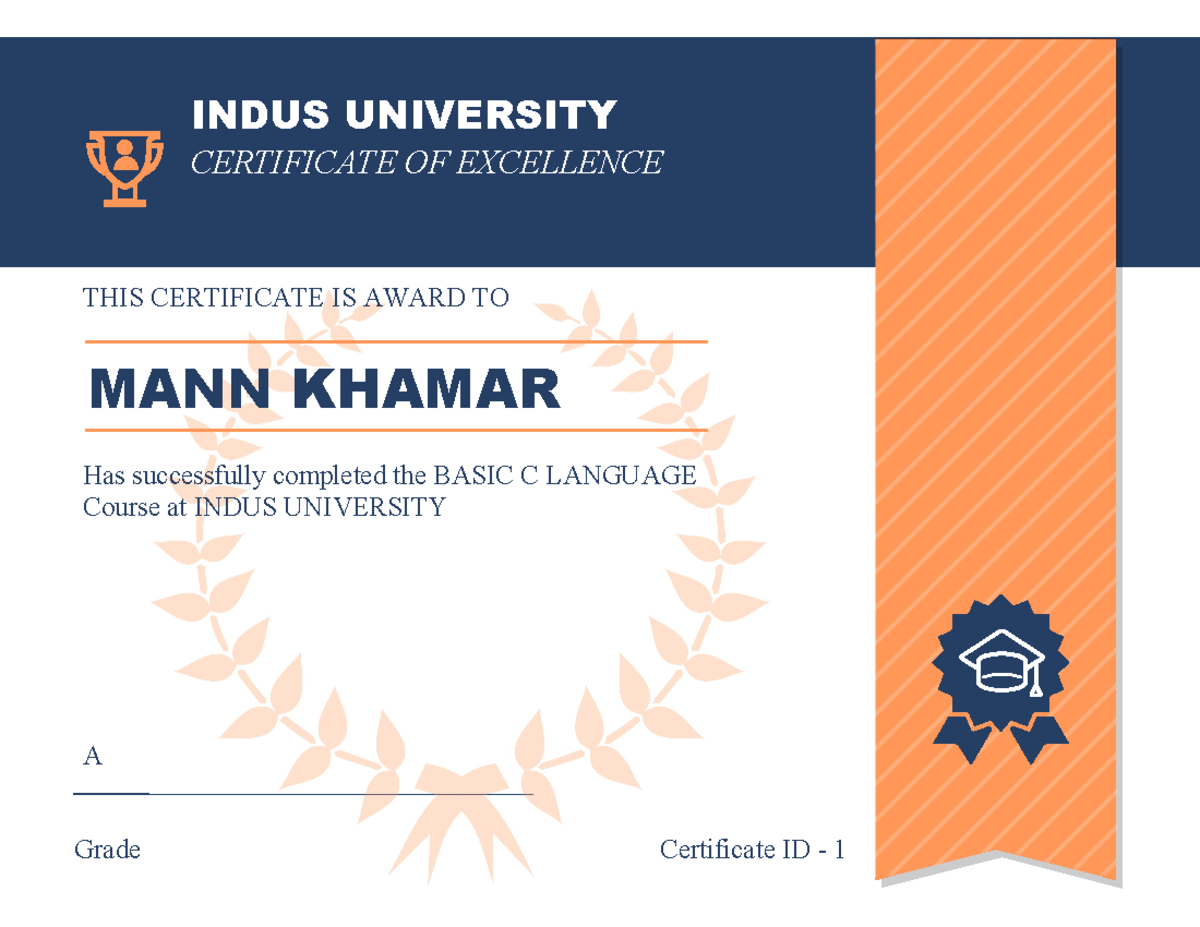 CK - layout for libraries and certificates - CERTIFICATE OF EXCELLENCE ...