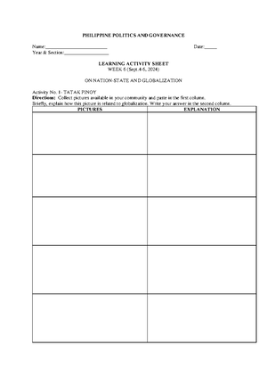 PR1 WLAS Q3-W4 - Practical Research - WEEKLY LEARNING ACTIVITY SHEETS Practical Research 1 ...