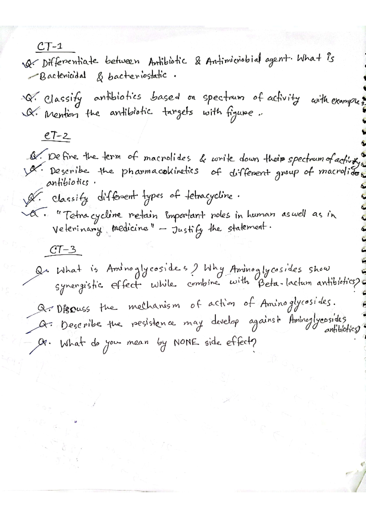 Antimicrobial agents CT question ans - Studocu