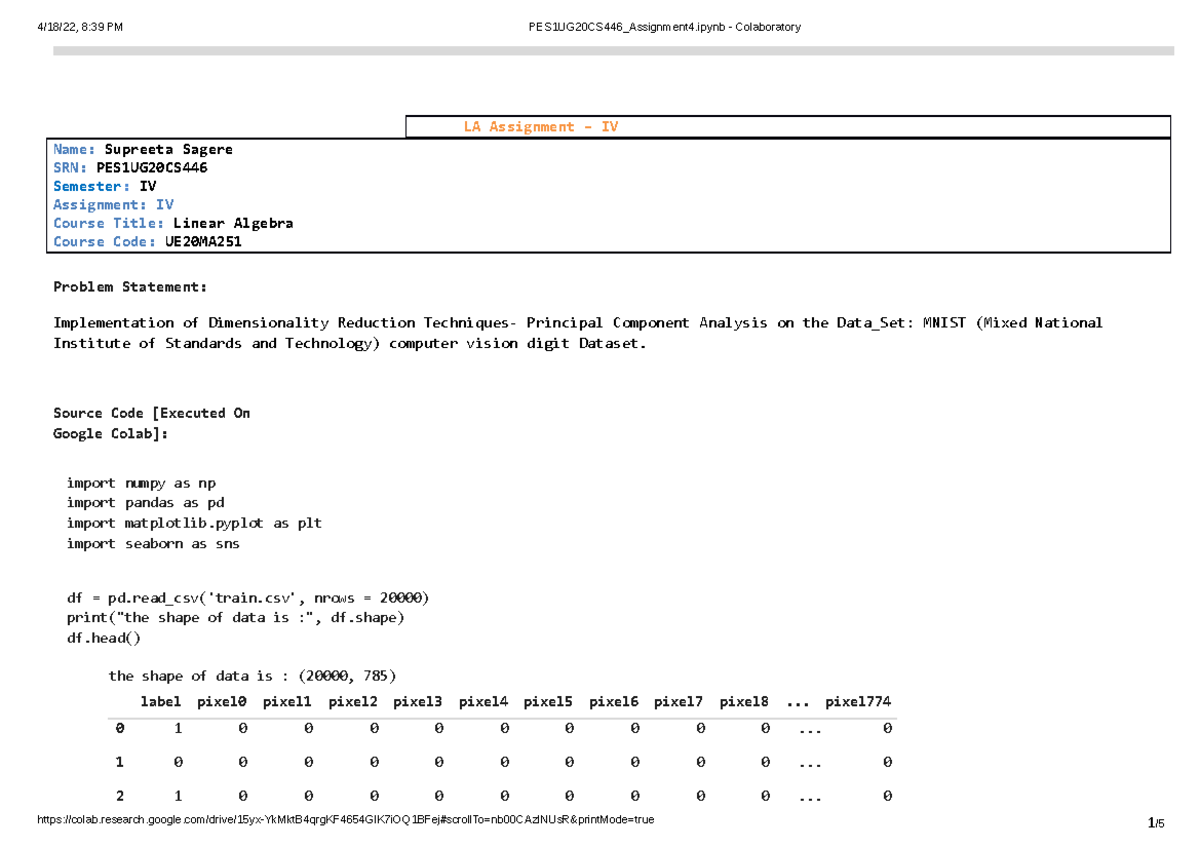 PES1UG20CS446 LAAssignment 4 - 4/18/22, 8:39 PM PES1UG20CS446 ...