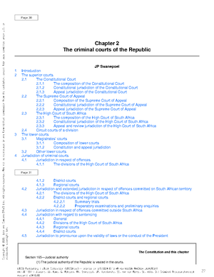 Criminal procedure - Mpongoshe S Law of Criminal Procedure Assessment 1 ...