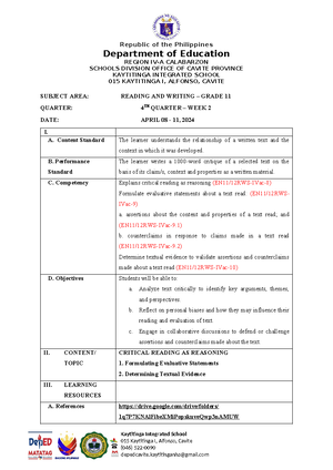 TLE Cookery 10 Q3 MOD5 - 10 Technology and Livelihood Education Quarter ...