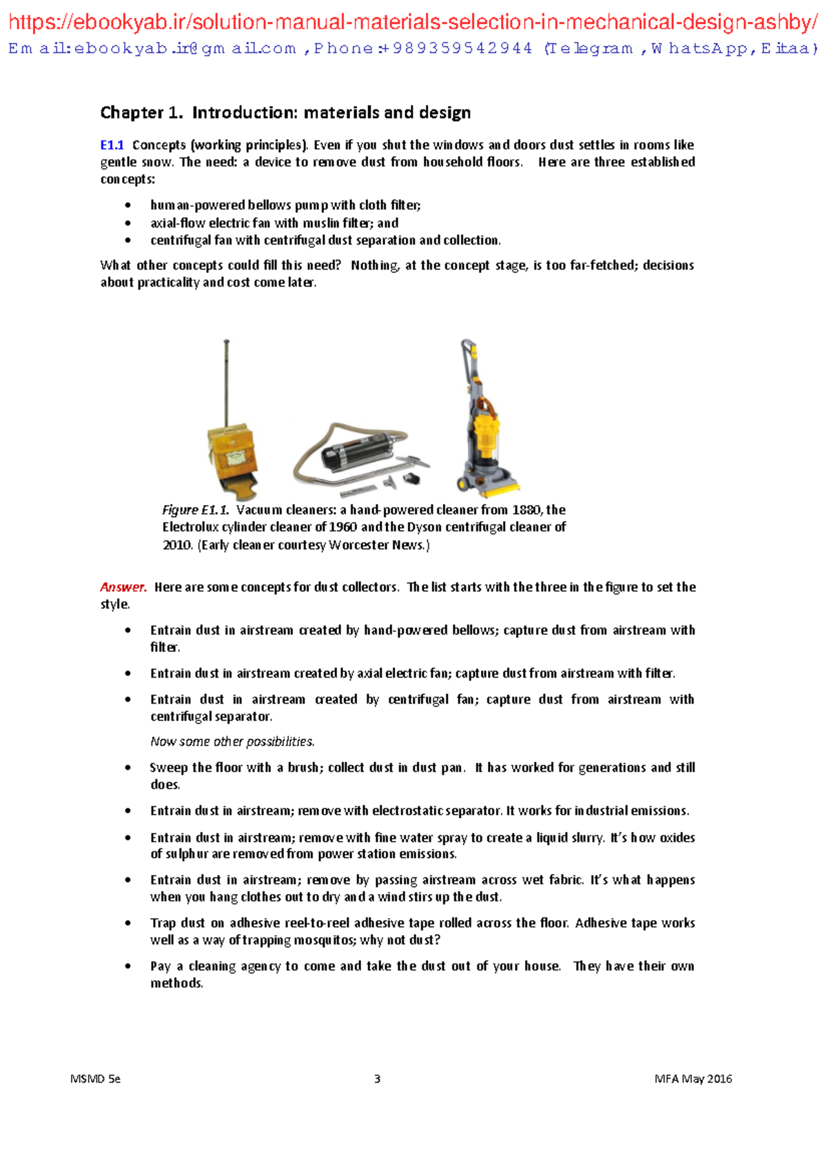 Solution Manual for Materials Selection in Mechanical Design 5th ed ...