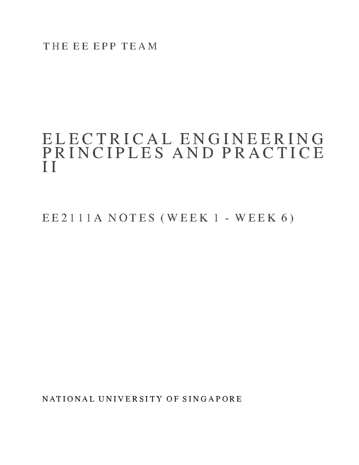 EE2111A-Reading-Materials (Week 2 - Week 6) - T H E E E E P P T E A M E L E C T R I C A L E N G ...