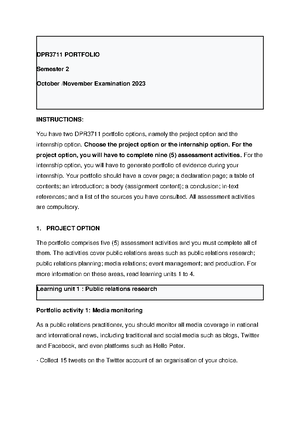 ENG2604 Assignment 1 - Copy - SURNAME : Zikalala NAME : Mbali STUDENT ...