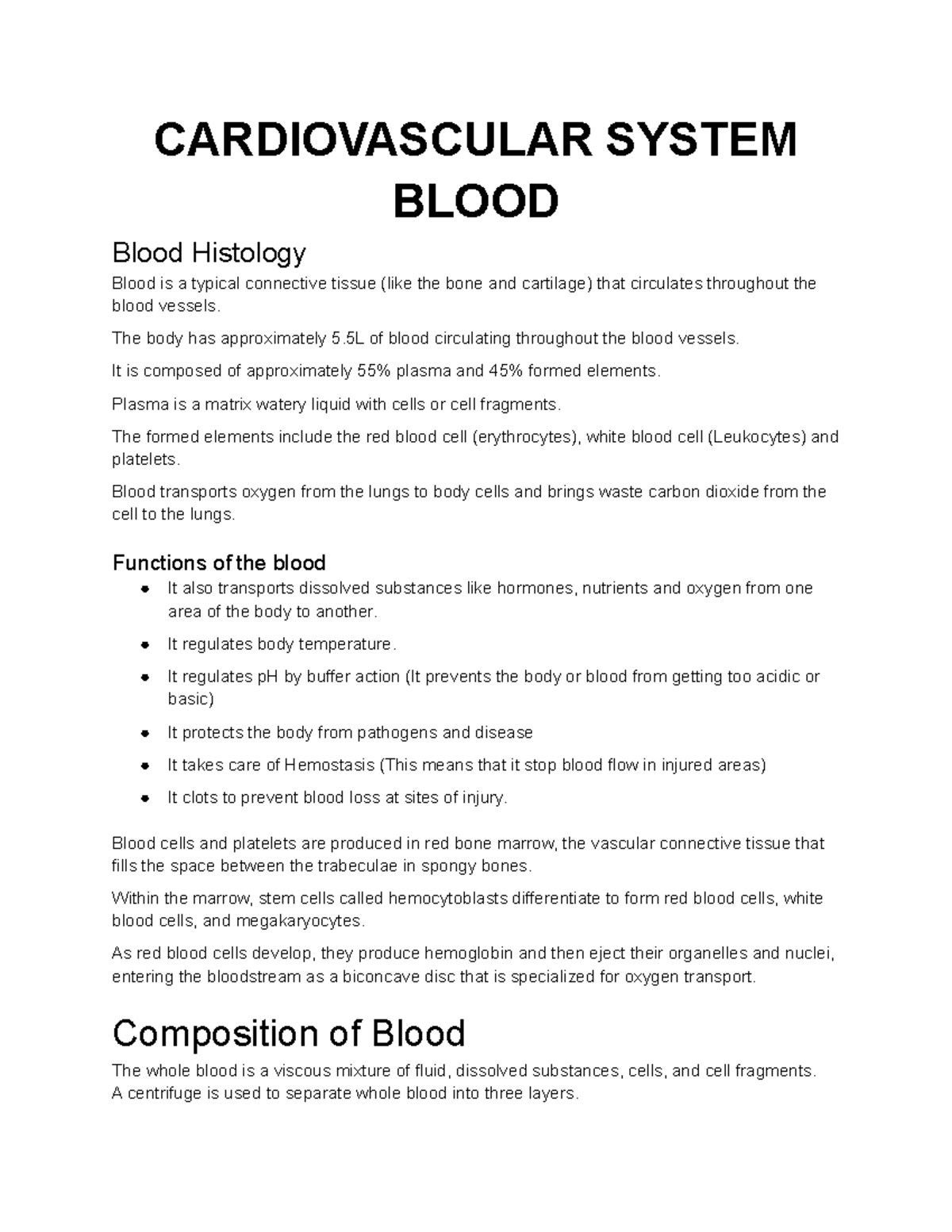 Cardiovascular Lab Part 3 - CARDIOVASCULAR SYSTEM BLOOD Blood Histology ...