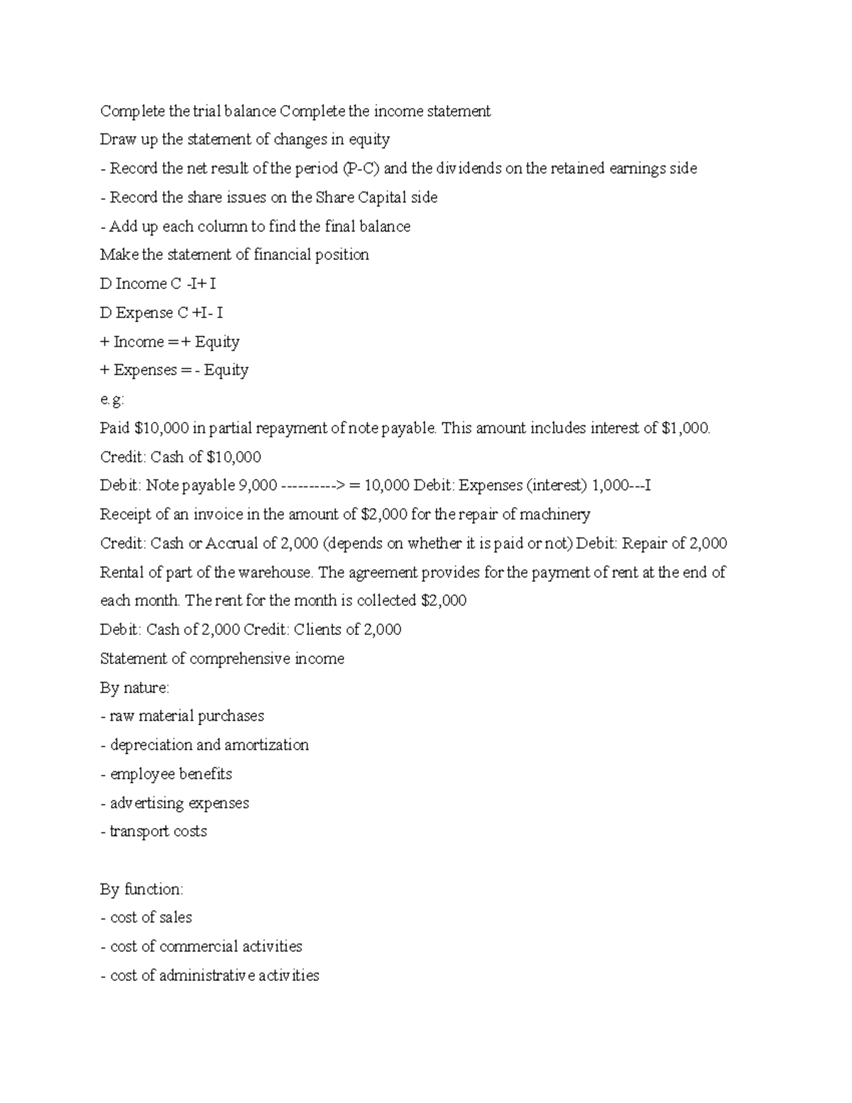 ADM1340 toutes notes -5 - Complete the trial balance Complete the ...