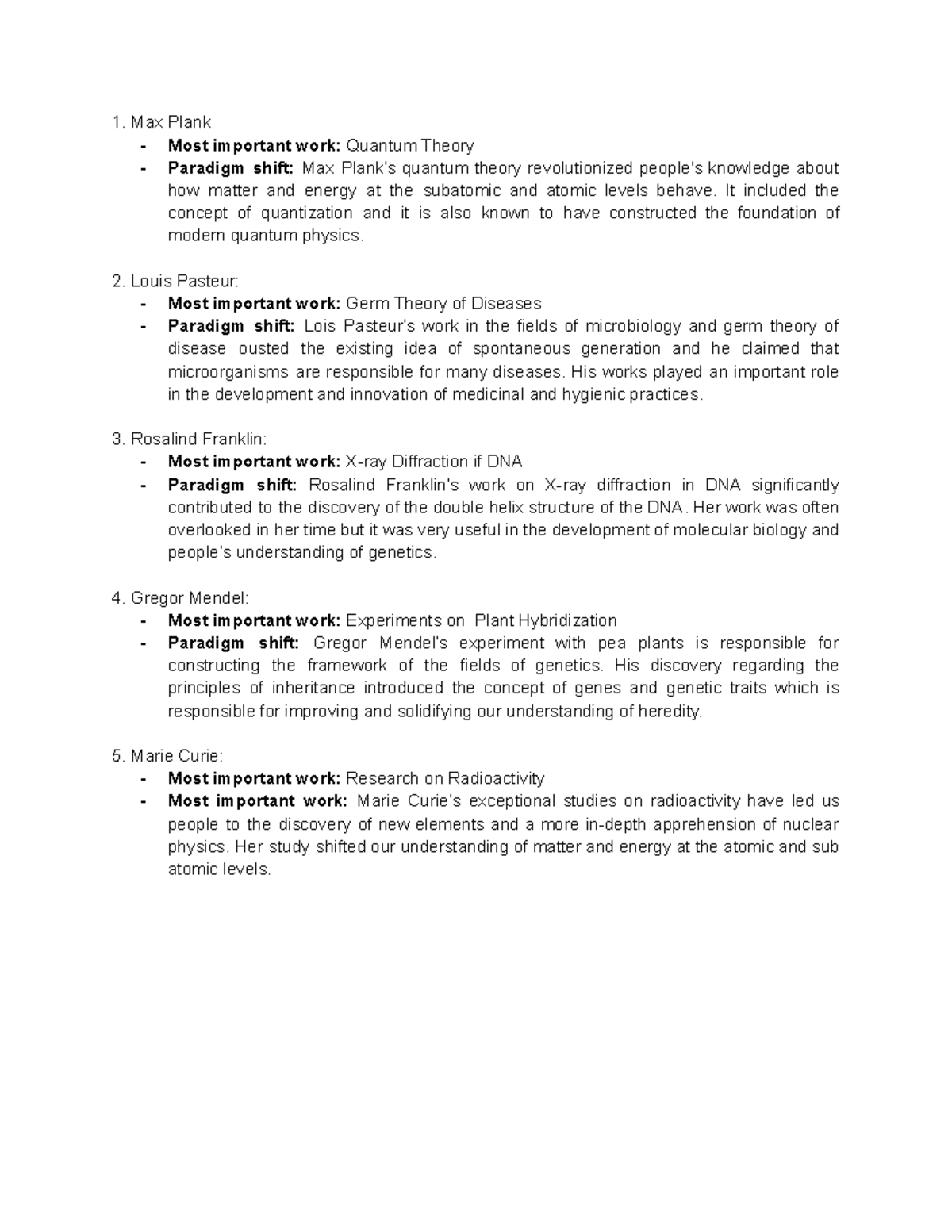 5 scientists that made a paradigm shift - Max Plank Most important work ...