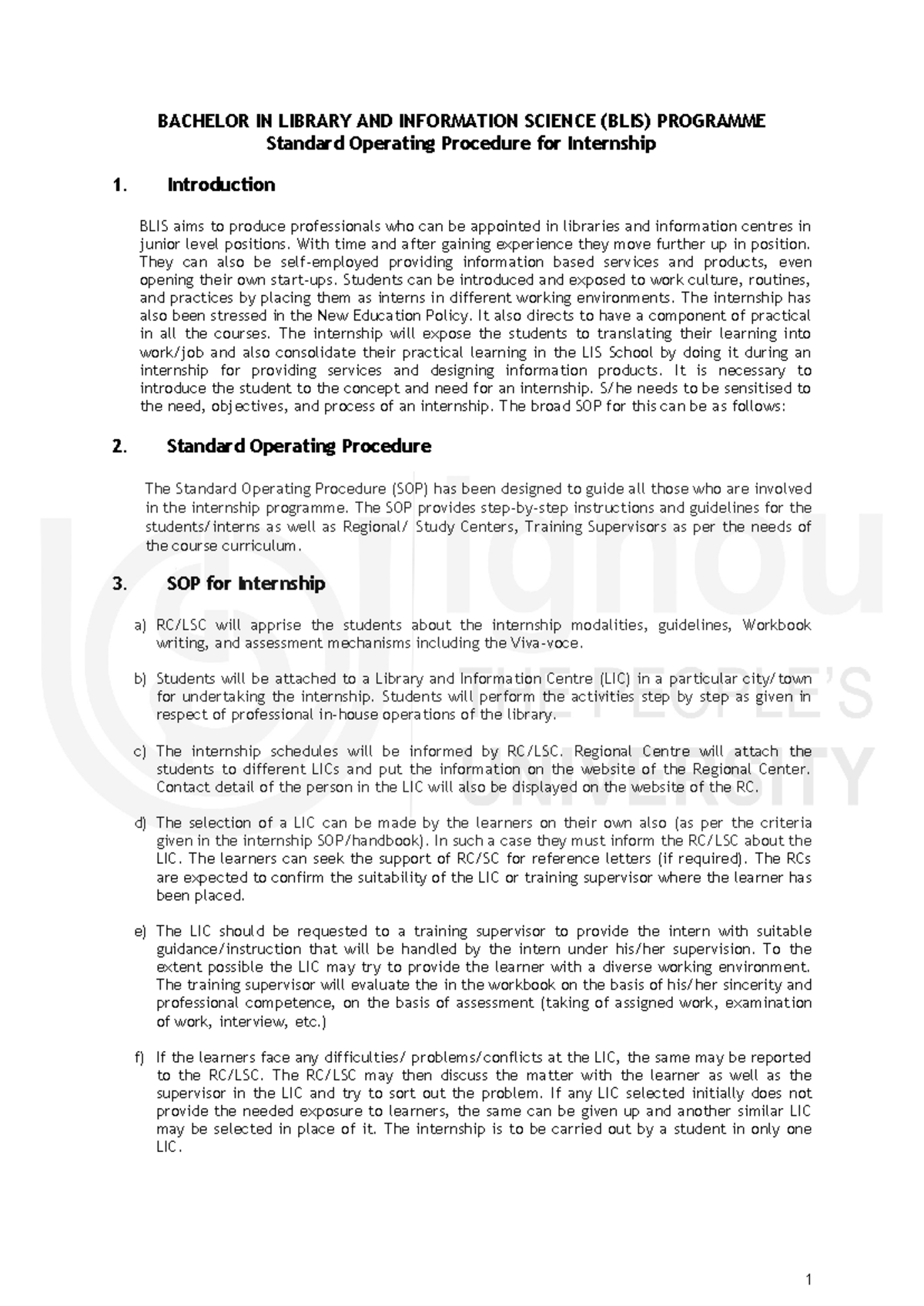 BLII-230 - BLIS - BACHELOR IN LIBRARY AND INFORMATION SCIENCE (BLIS ...