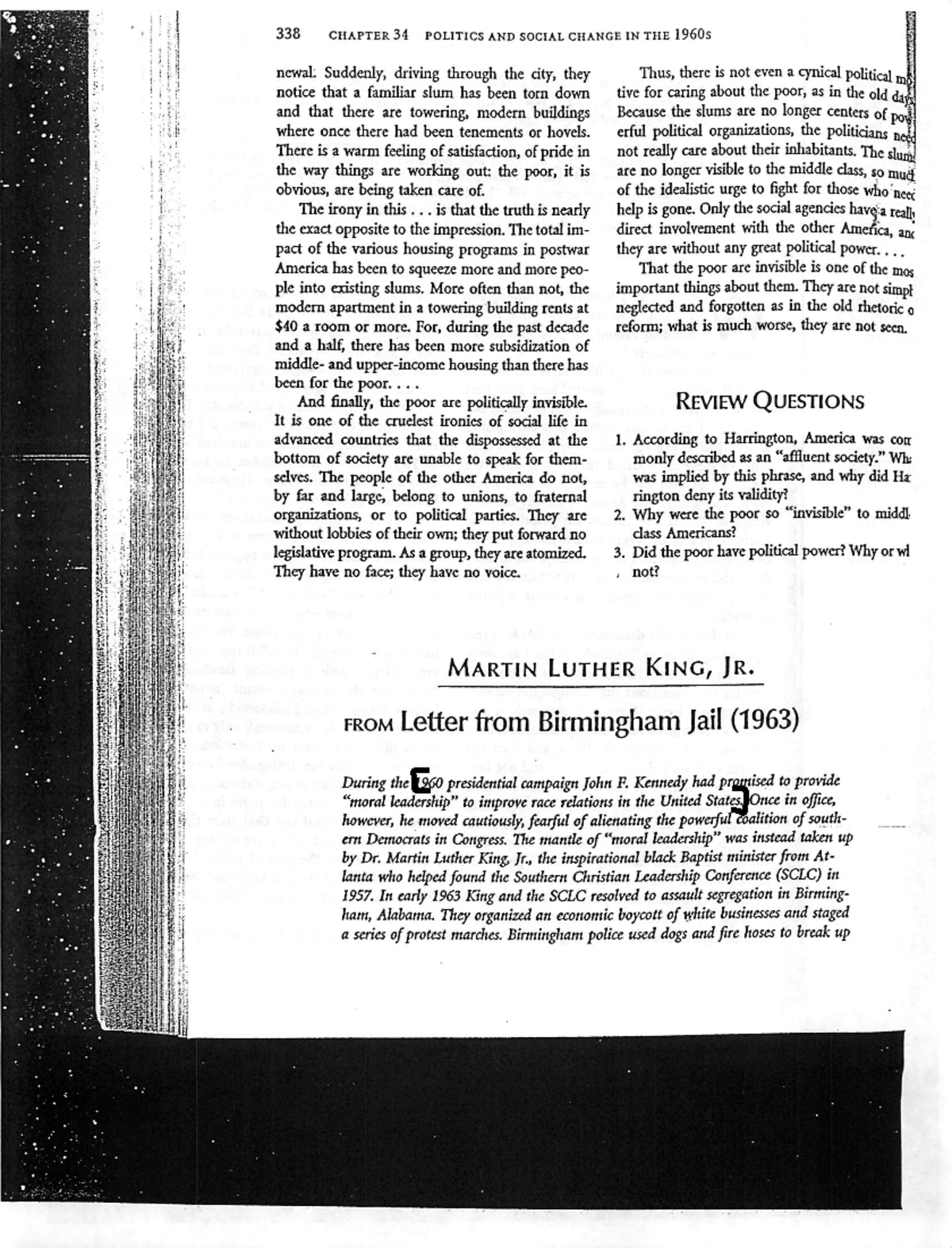 Reading Notes - Letters From a Birmingham Jail - King - His 130 - Studocu