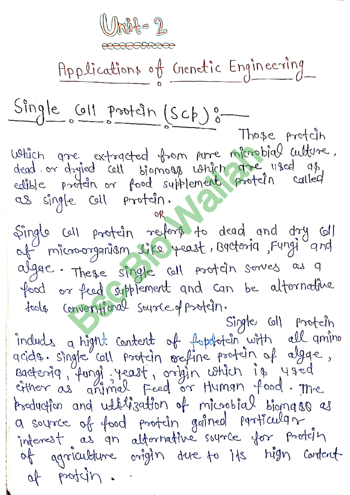 Unit 2 zoology - Bachelor of arts - Studocu