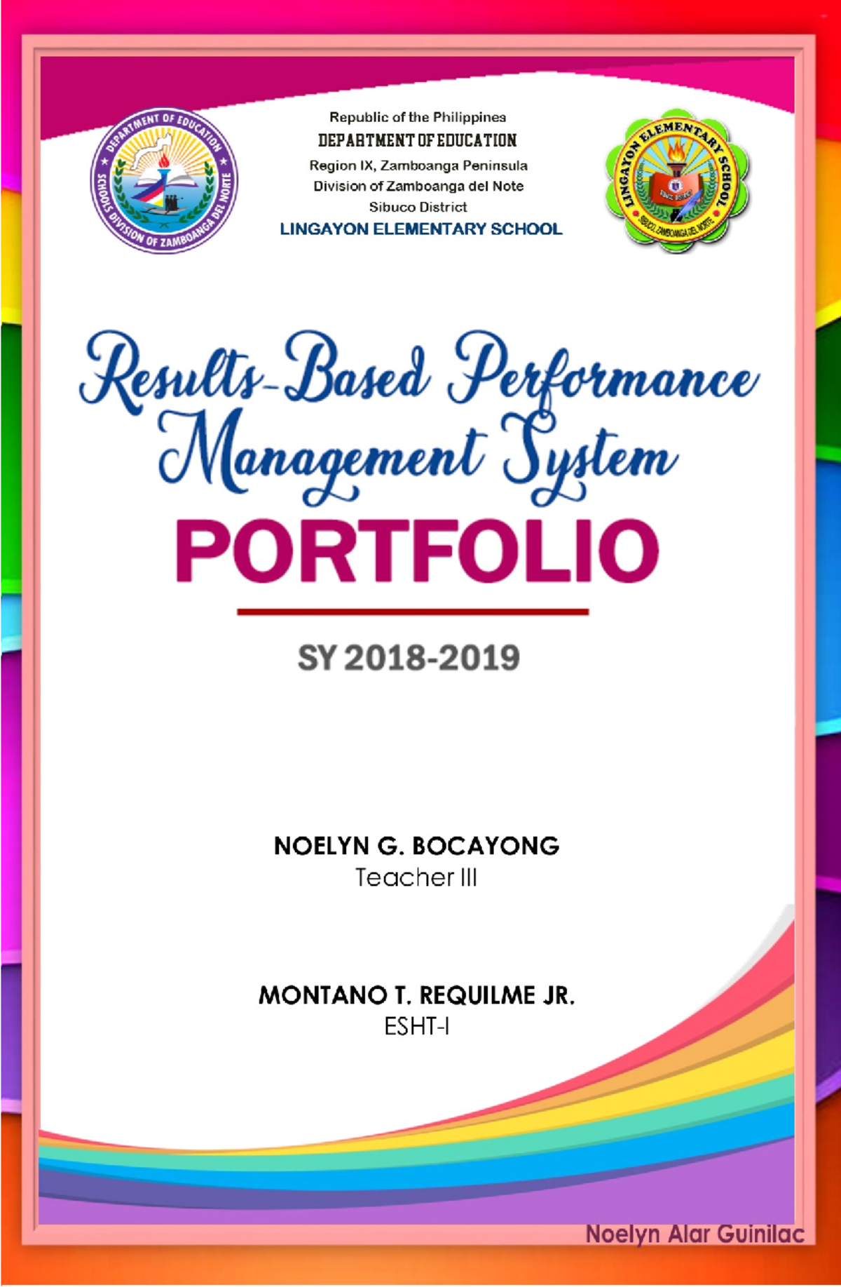 RPMS Portfolio Noelyn Alar Guinilac - KRA 1 CONTENT KNOWLEDGE AND ...