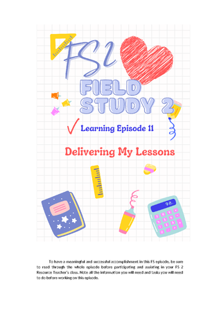 FS2-Episode-6 - C O UR SE OVERV IEW This is a three- unit course which is the continuation of ...