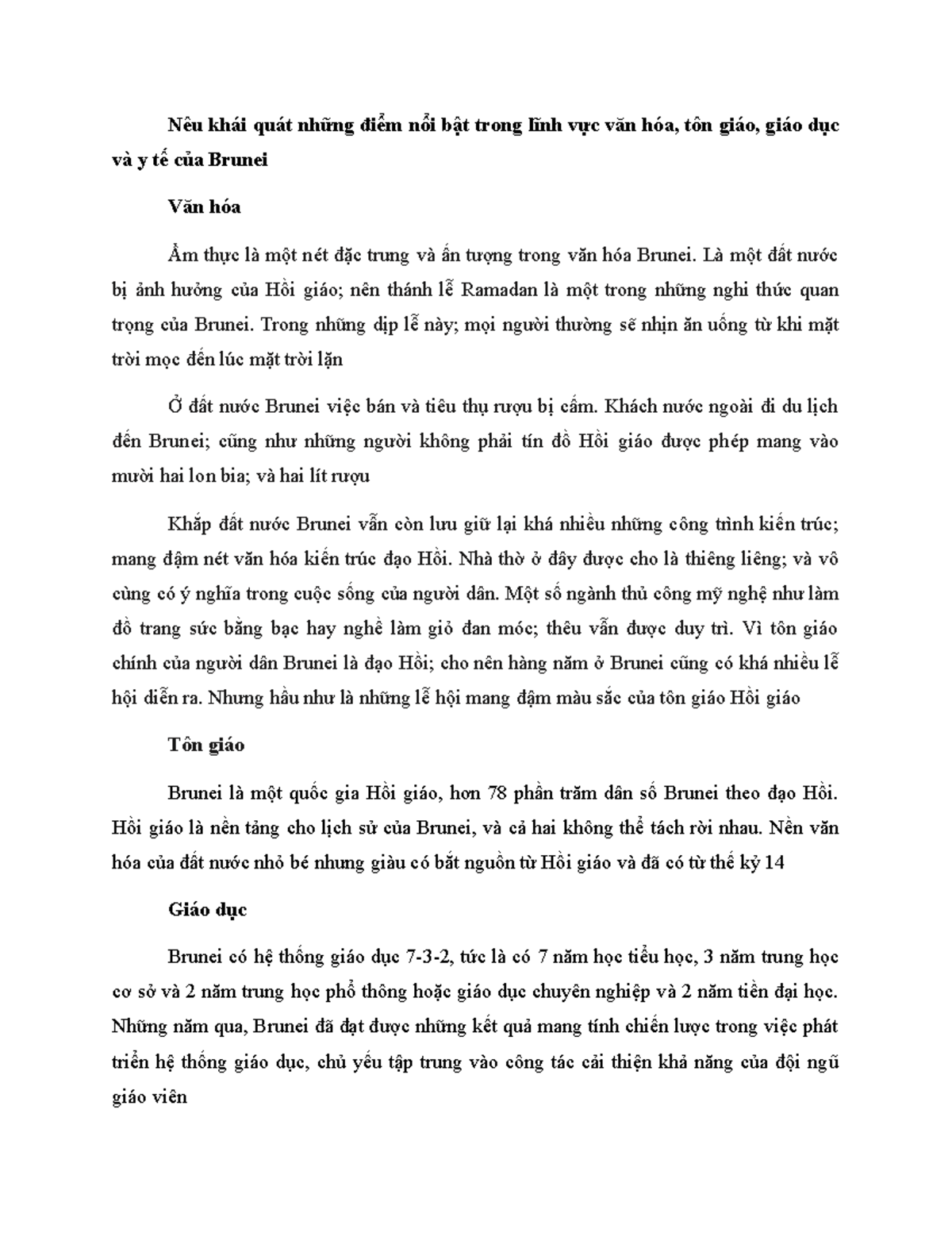 Câu 39 asean - iubeiuqb - Nêu khái quát những điểm nổi bật trong lĩnh ...