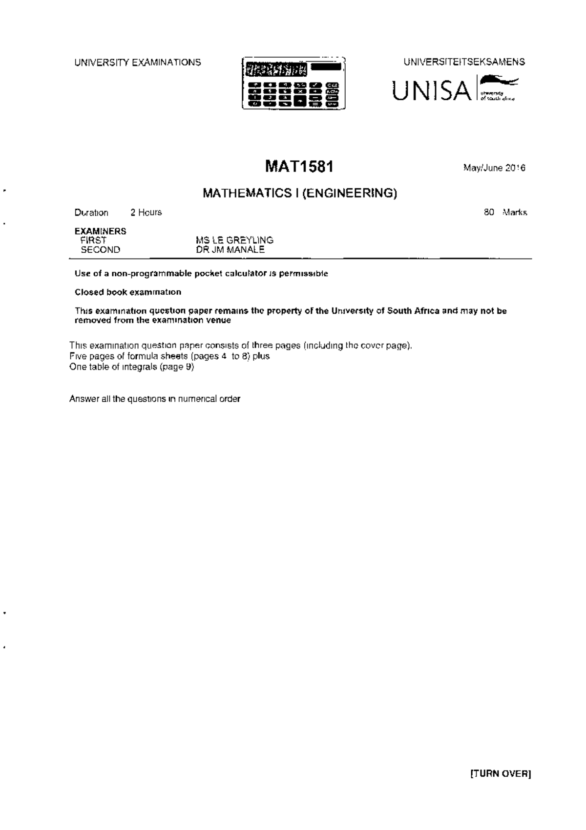 MAT1581 2016 6 E 1 - the document contains study material that I used ...