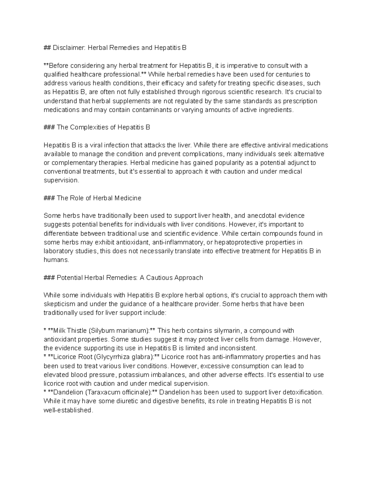 Untitled document-1 - reviewer - Disclaimer: Herbal Remedies and ...