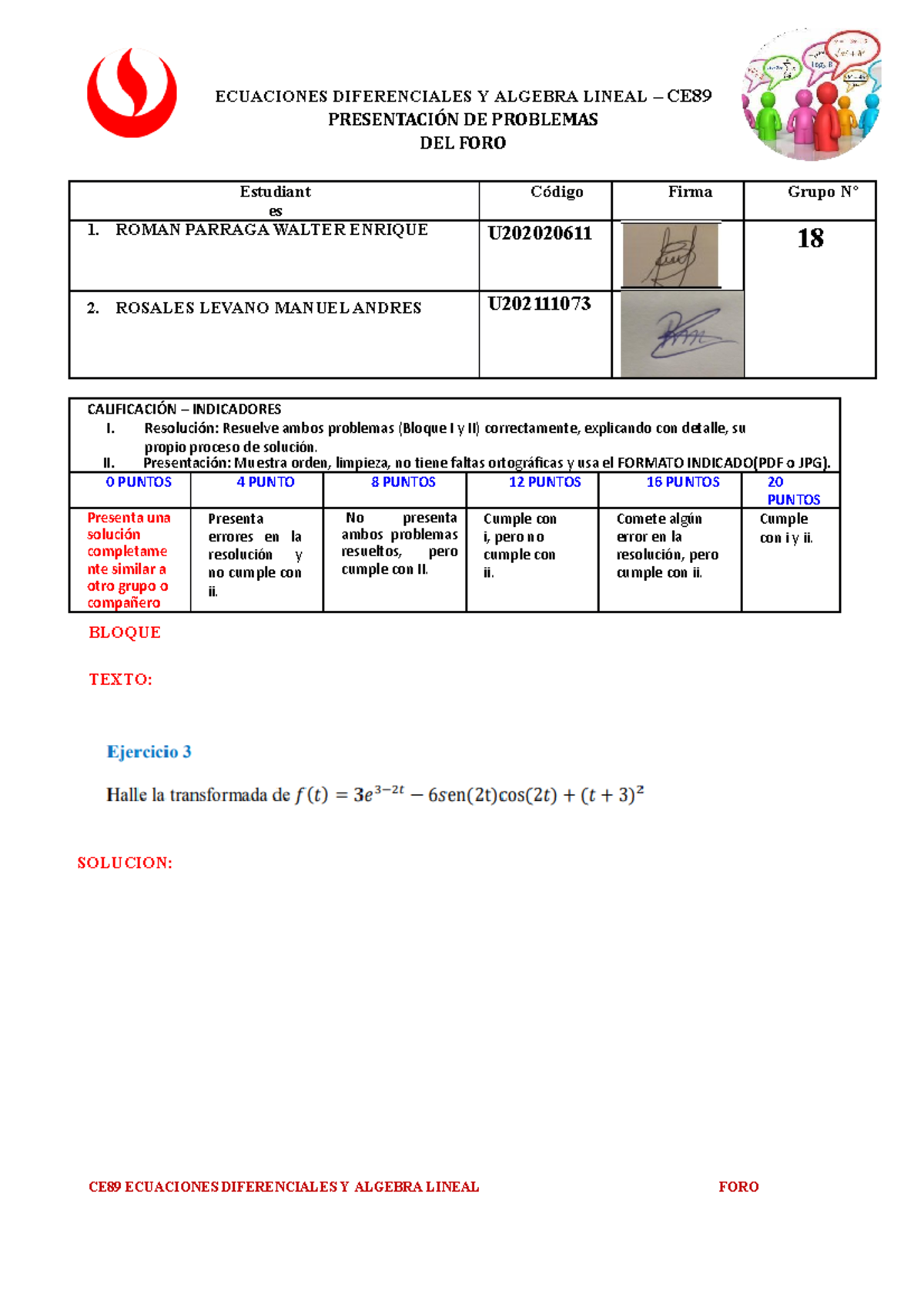 Ce89 Ecuaciones Forosemana 8 Ecuaciones Diferenciales Y Algebra