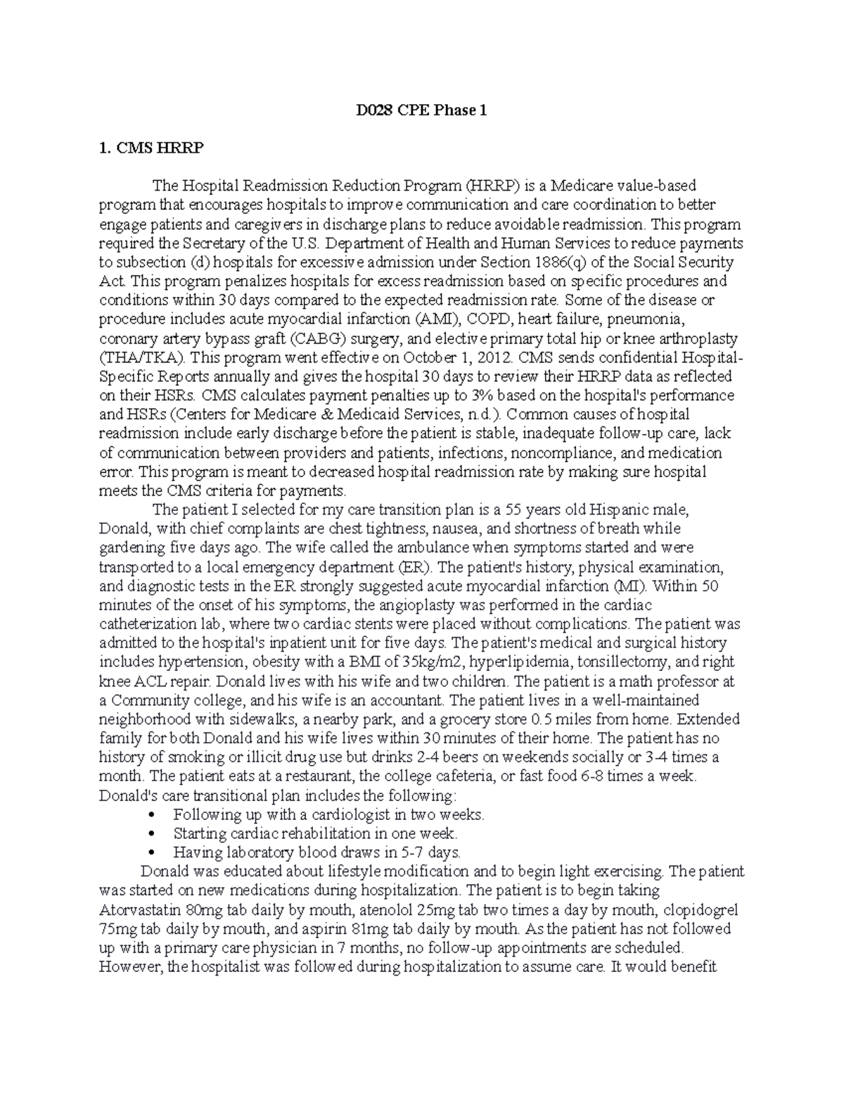 D028 CPE Phase 1 - N/A - D028 CPE Phase 1 CMS HRRP The Hospital ...