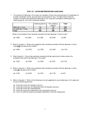 STAT 151-Practice Midterm Exam-Questions - GRANT MACEWAN UNIVERSITY ...