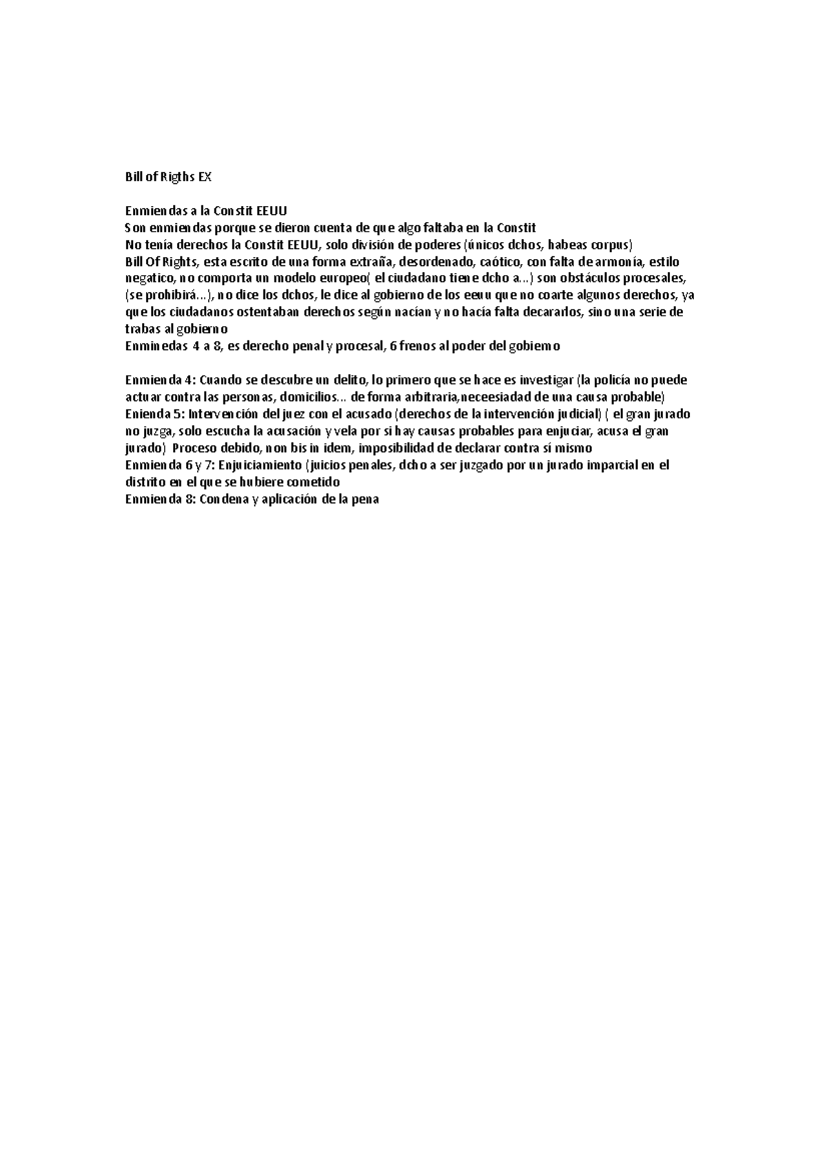 Bill of Rigths EX - acc - Geografía de los Sistemas Jurídicos - ULL ...