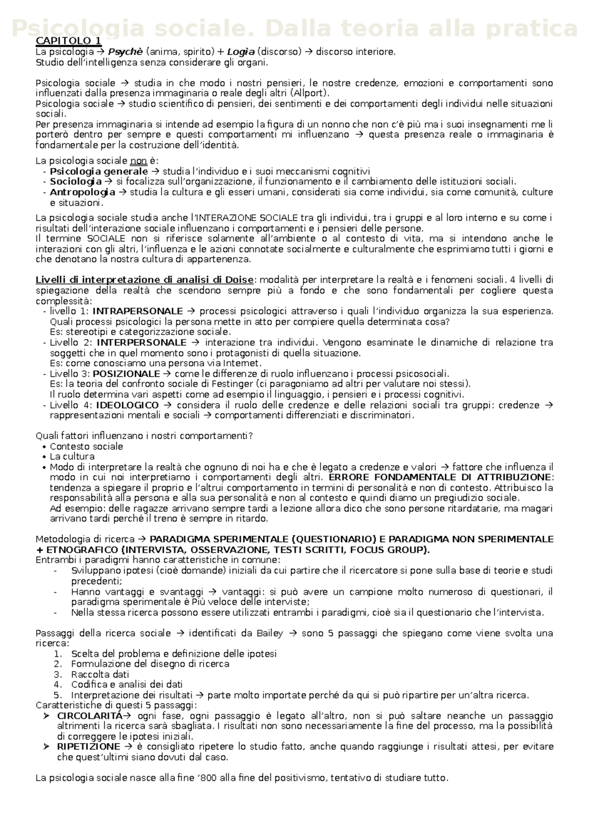 Psicologia sociale. Dalla teoria alla pratica - Dalla teoria alla ...