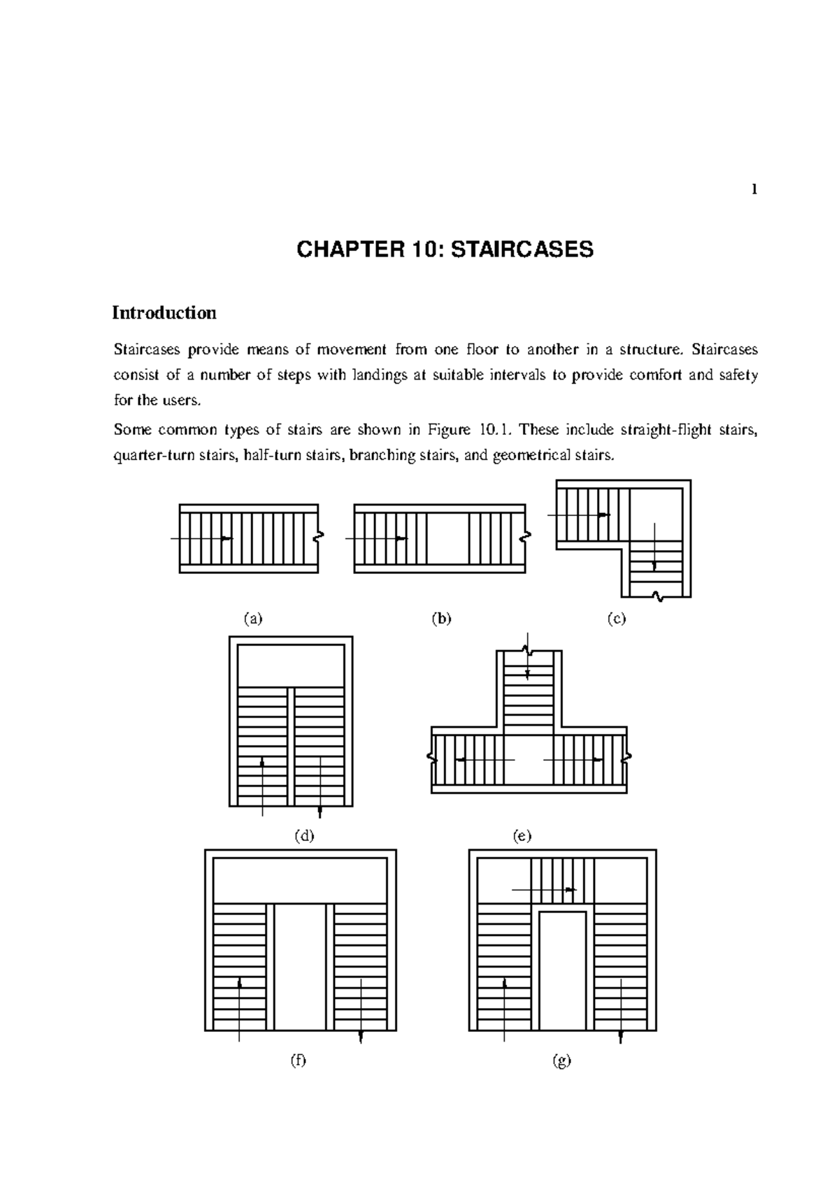 Stairs - Stair notes - 10 CHAPTER 10: STAIRCASES Introduction ...