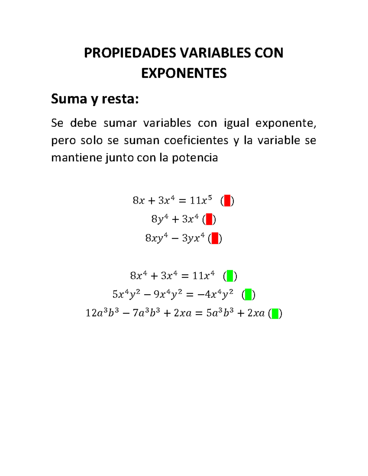 Clase # 4 - Casos de factorización - PROPIEDADES VARIABLES CON ...