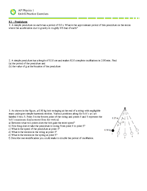 Unit 2 - Worksheet 1D and 2D Kinematics AP Physics 1 - AP Physics 1 ...