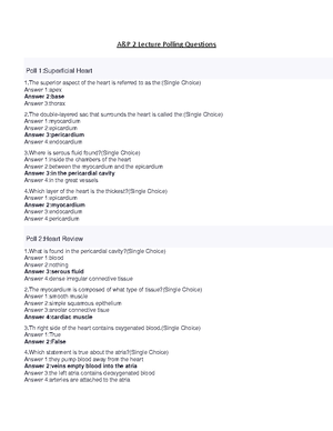 The Heart - Anatomy AP2 lab manual - AP 1 Lab: The Human Heart: Anatomy ...