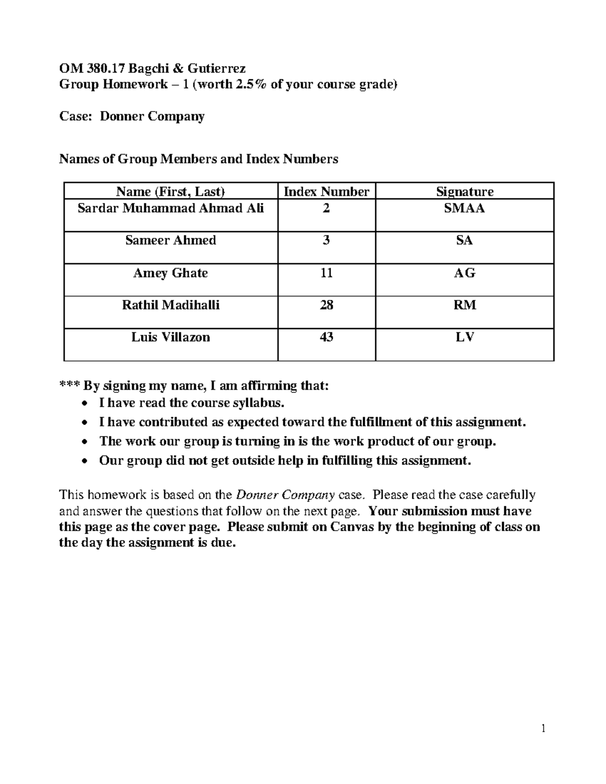 GH-1 (Donner Company) - Didn't feel like giving - OM 380 Bagchi ...