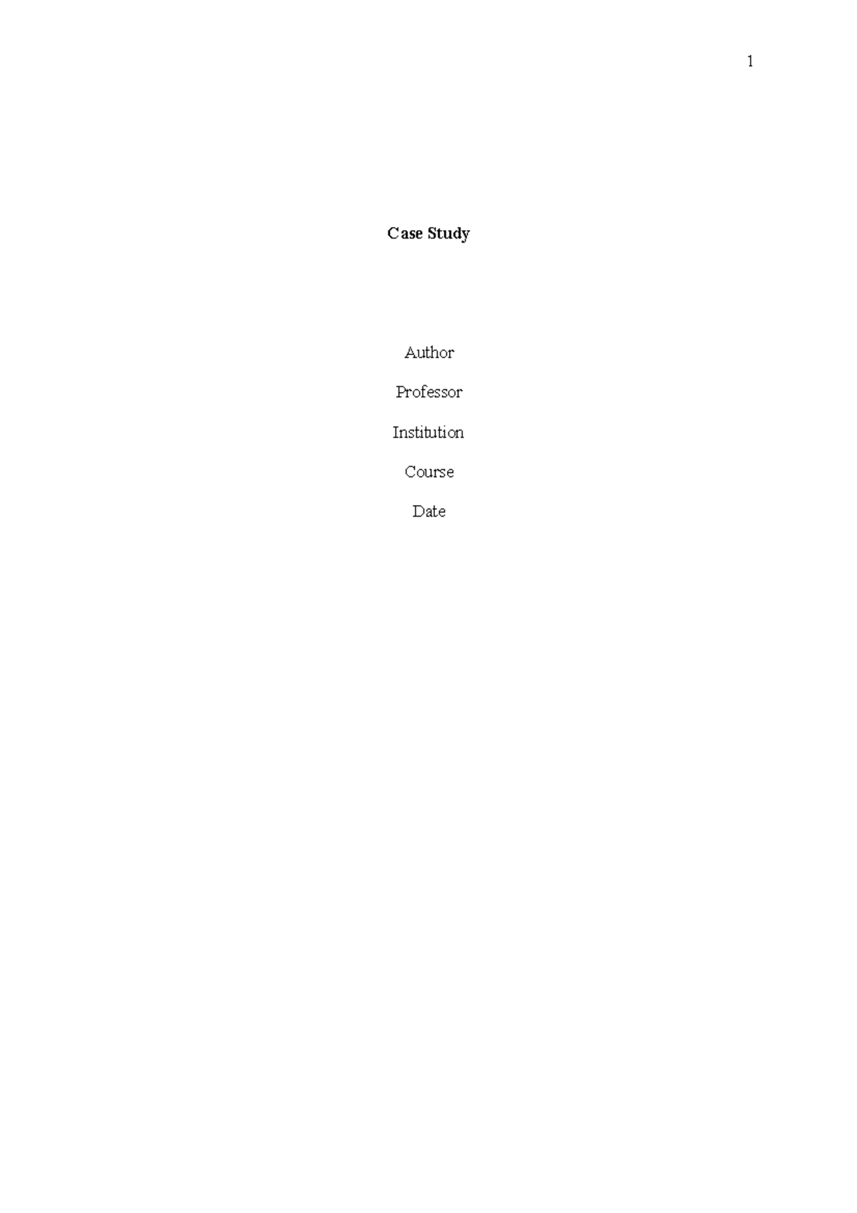 Case Study - 1 Case Study Author Professor Institution Course Date 2 Case Study Systolic and ...