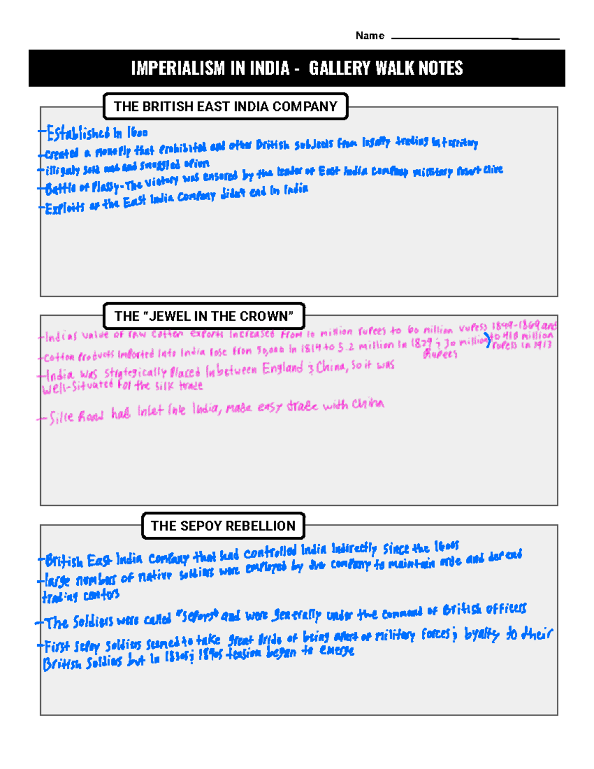 Imperialism+in+India Student+Assignment - IMPERIALISM IN INDIA ...