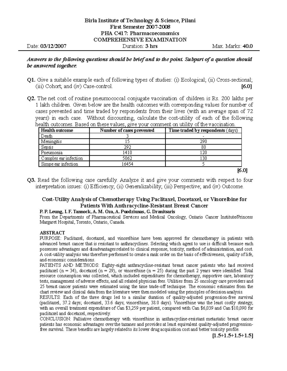 PHA C417 503 C 2007 1 - eco paper - Birla Institute of Technology ...