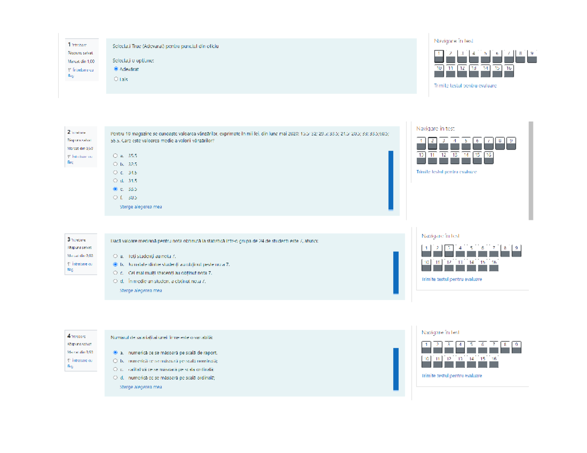 Test 1 Statistica - Statistica Statistics - Studocu