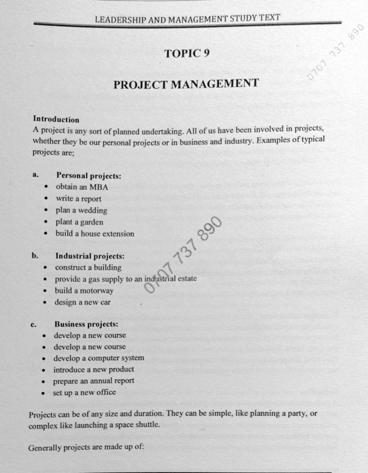 Project Management - These notes provides detailed notes that can help ...