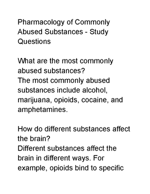 The Neuroscience of Drug Addiction - Study questions - Google Docs ...