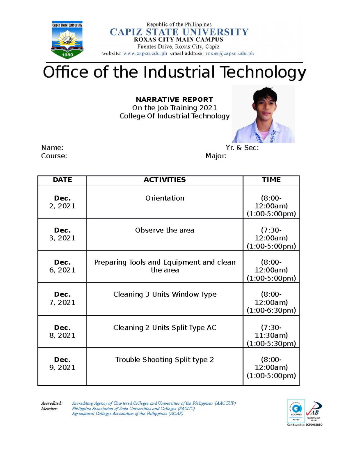 Office of the Industrial Technology - Office of the Industrial ...