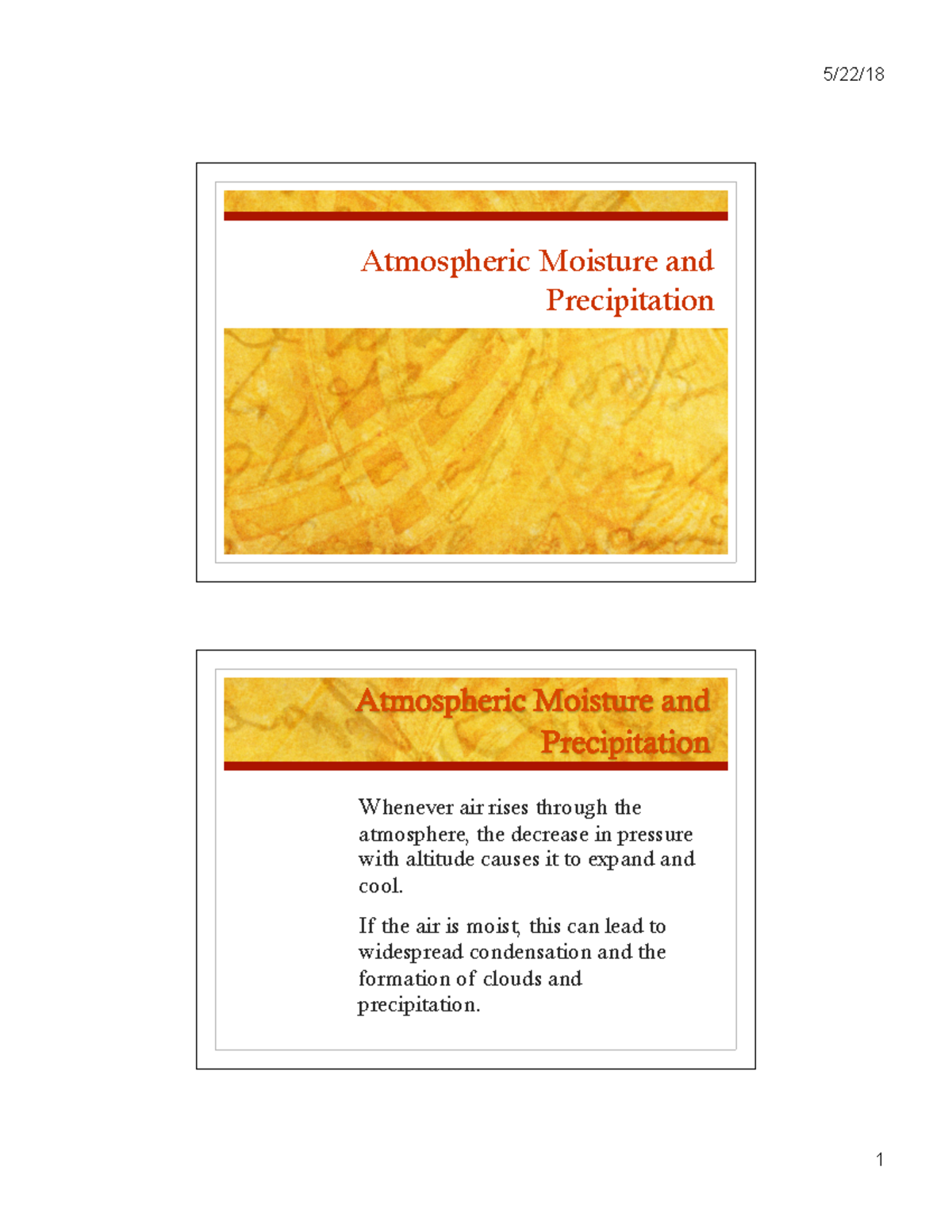 Lecture 4-Atmospheric Moisture and Precipitation Revised - Atmospheric ...