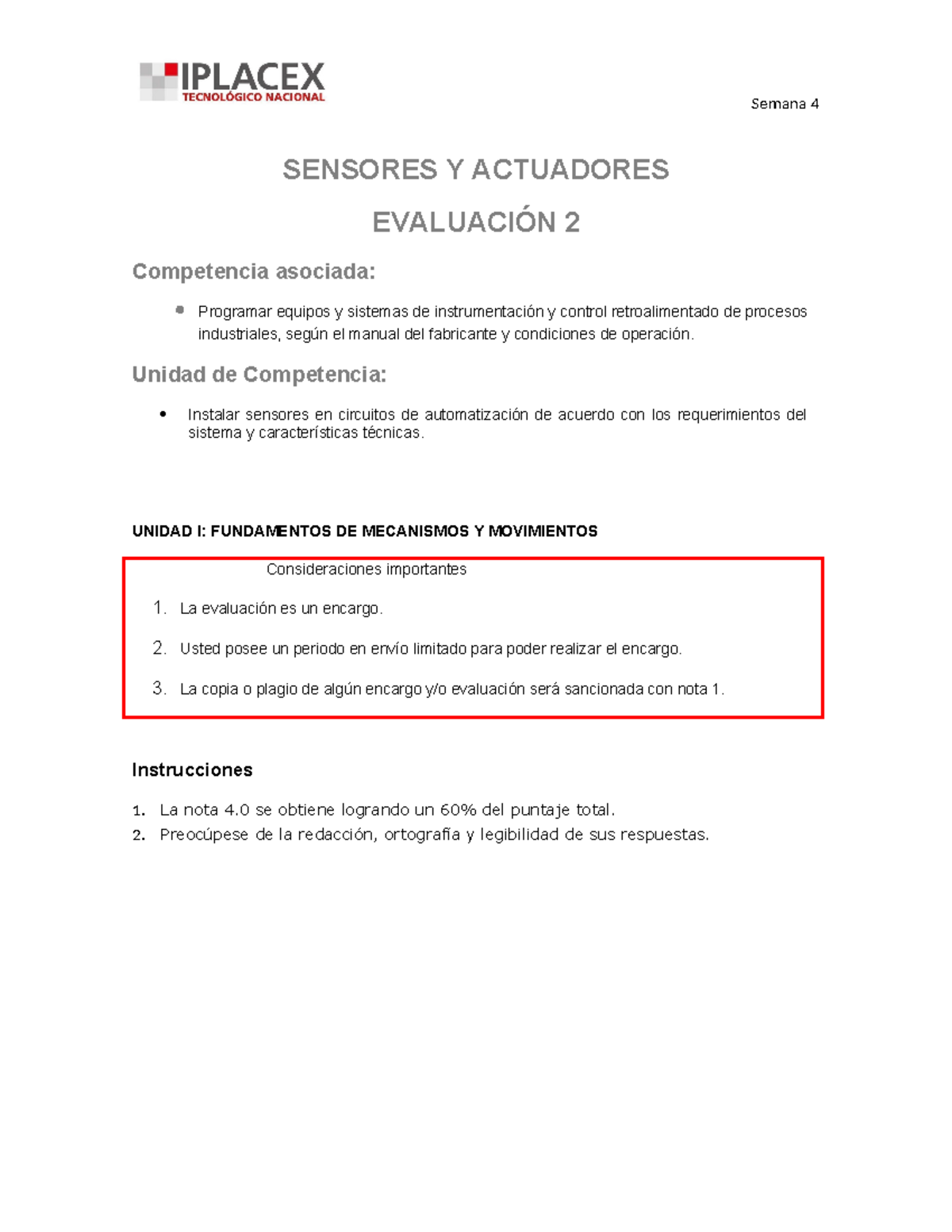evaluación 2 simplificar ficha Tecnica Segun Datachip de cilindro ...