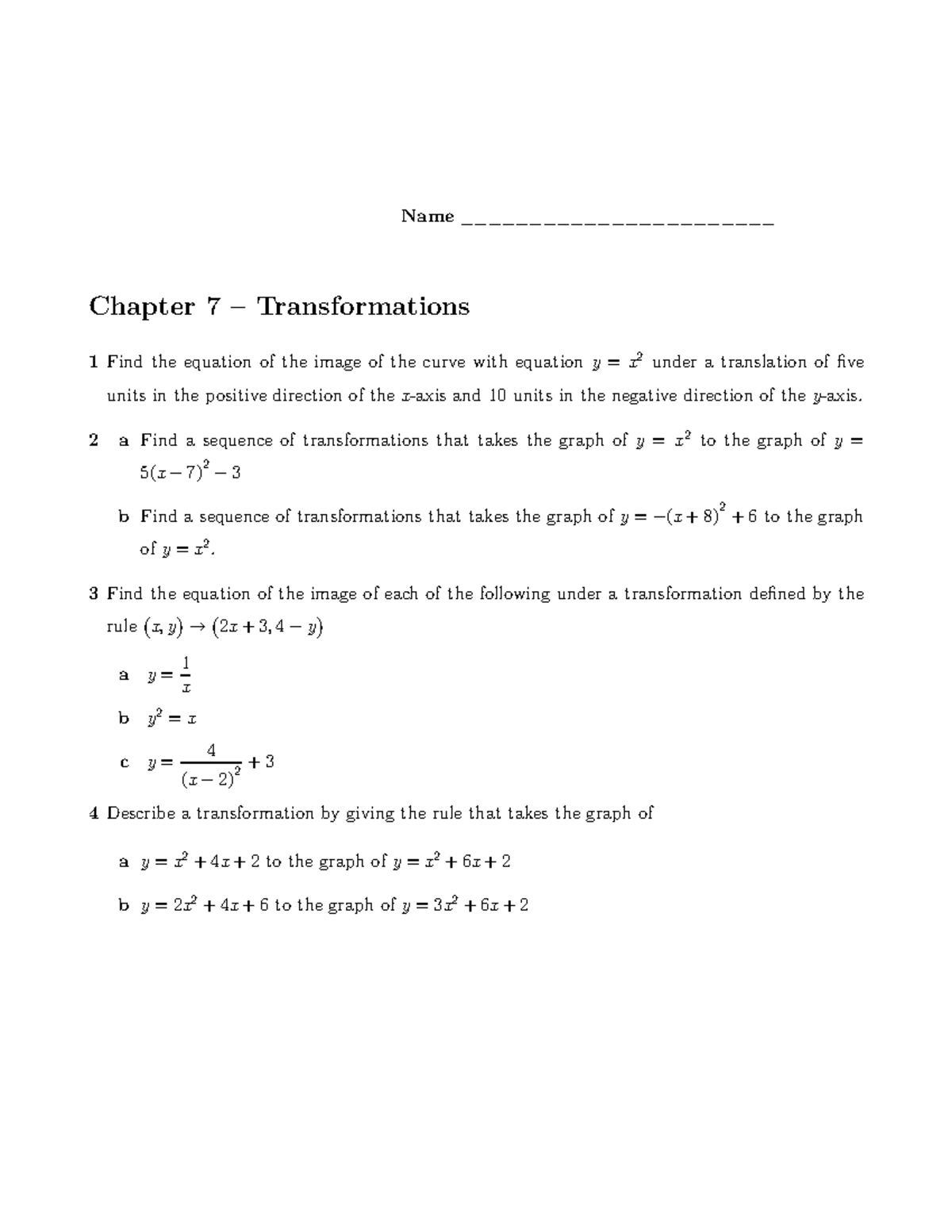 Transformations 2 - nmnbmn - Online Teaching Suite Chapter 7 ...