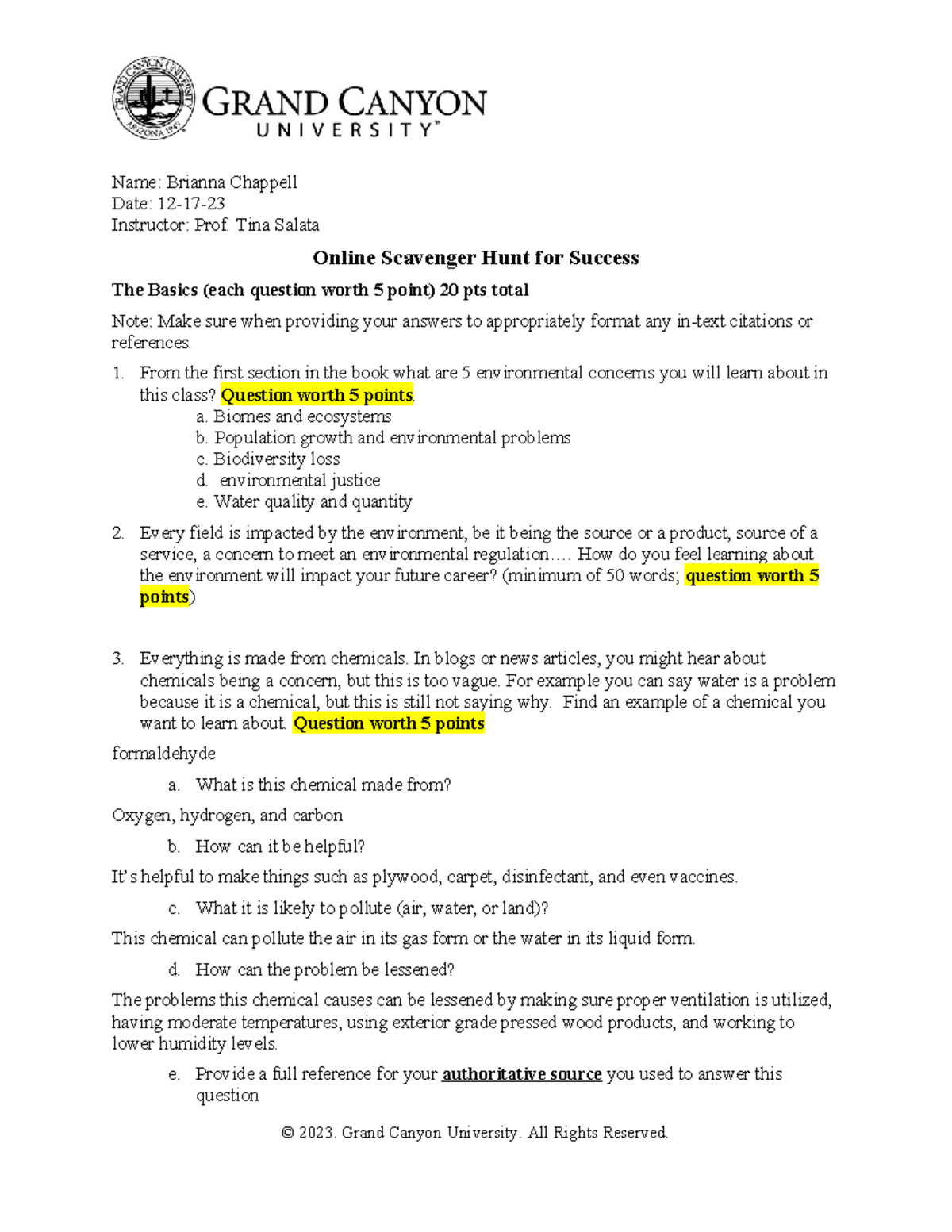 BIO 220 Online Scavenger Hunt - Name: Brianna Chappell Date: 12-17 ...